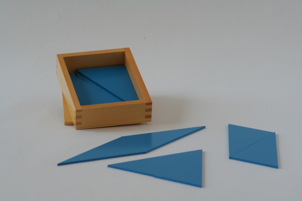 Box of Blue Triangles | Montessori Pre-School Supplies