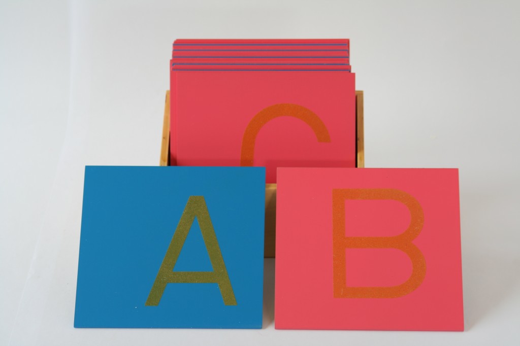 Sandpaper Letters, Capital Case Print, + Box | Montessori Pre-School ...