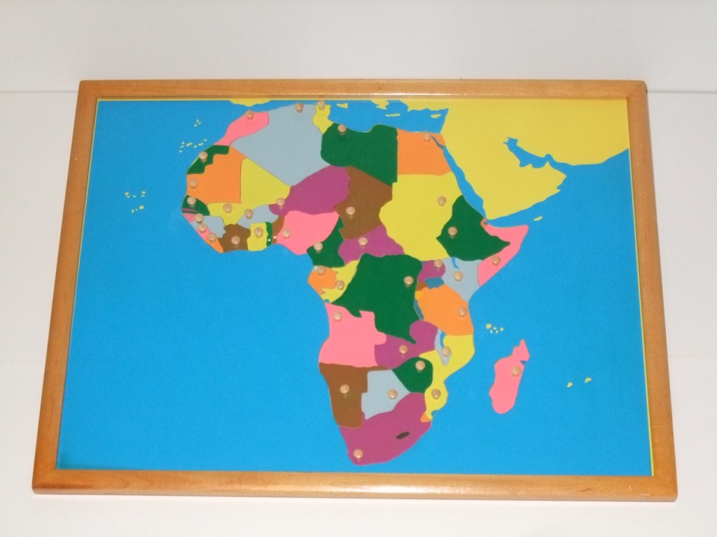 Africa Puzzle Map + control maps | Montessori Pre-School Supplies