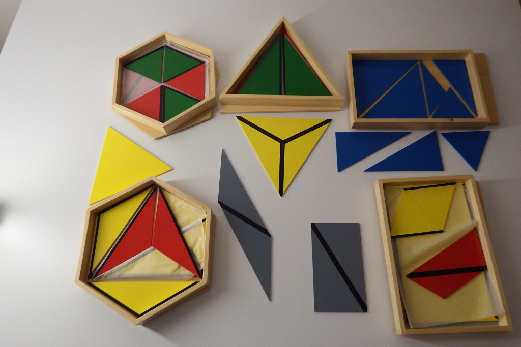 Constructive Triangles – 5 Boxes | Montessori Pre-School Supplies