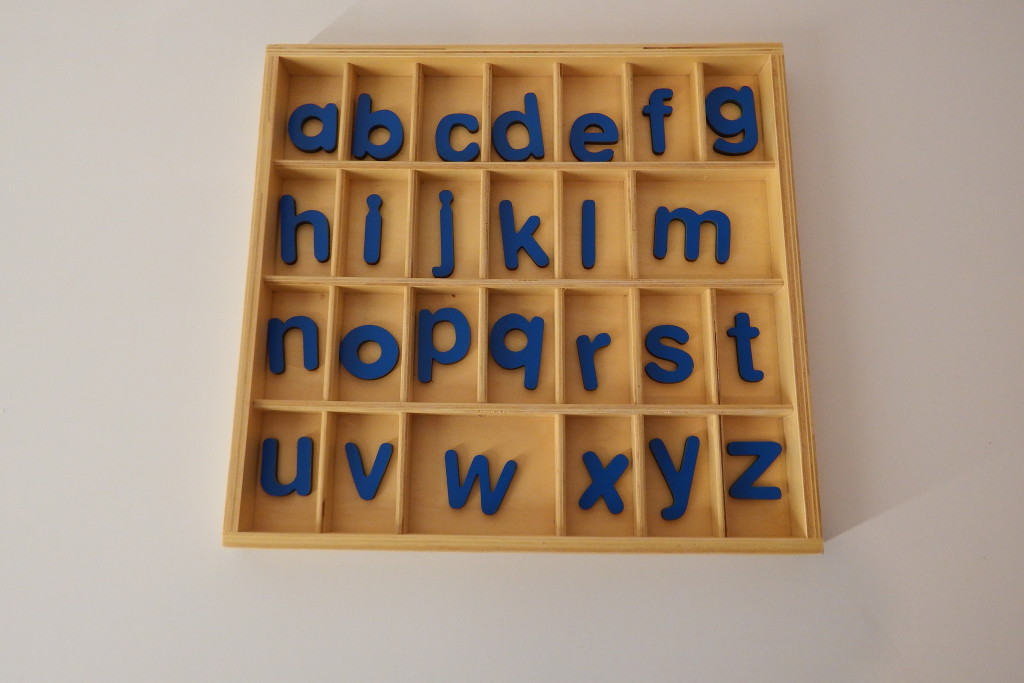 alphabet box with single set of letters | Montessori Pre-School Supplies