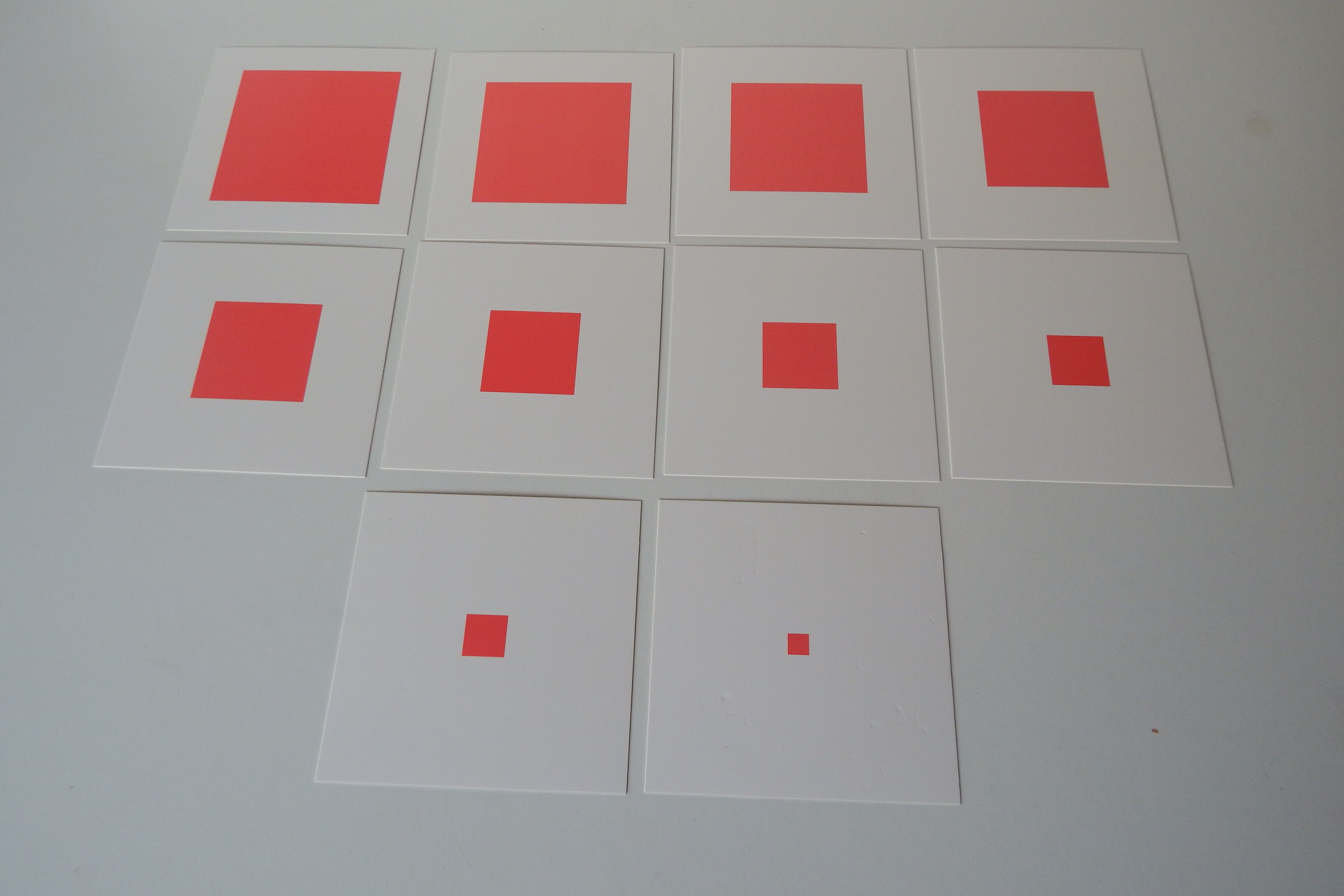 Pink tower cards | Montessori Pre-School Supplies