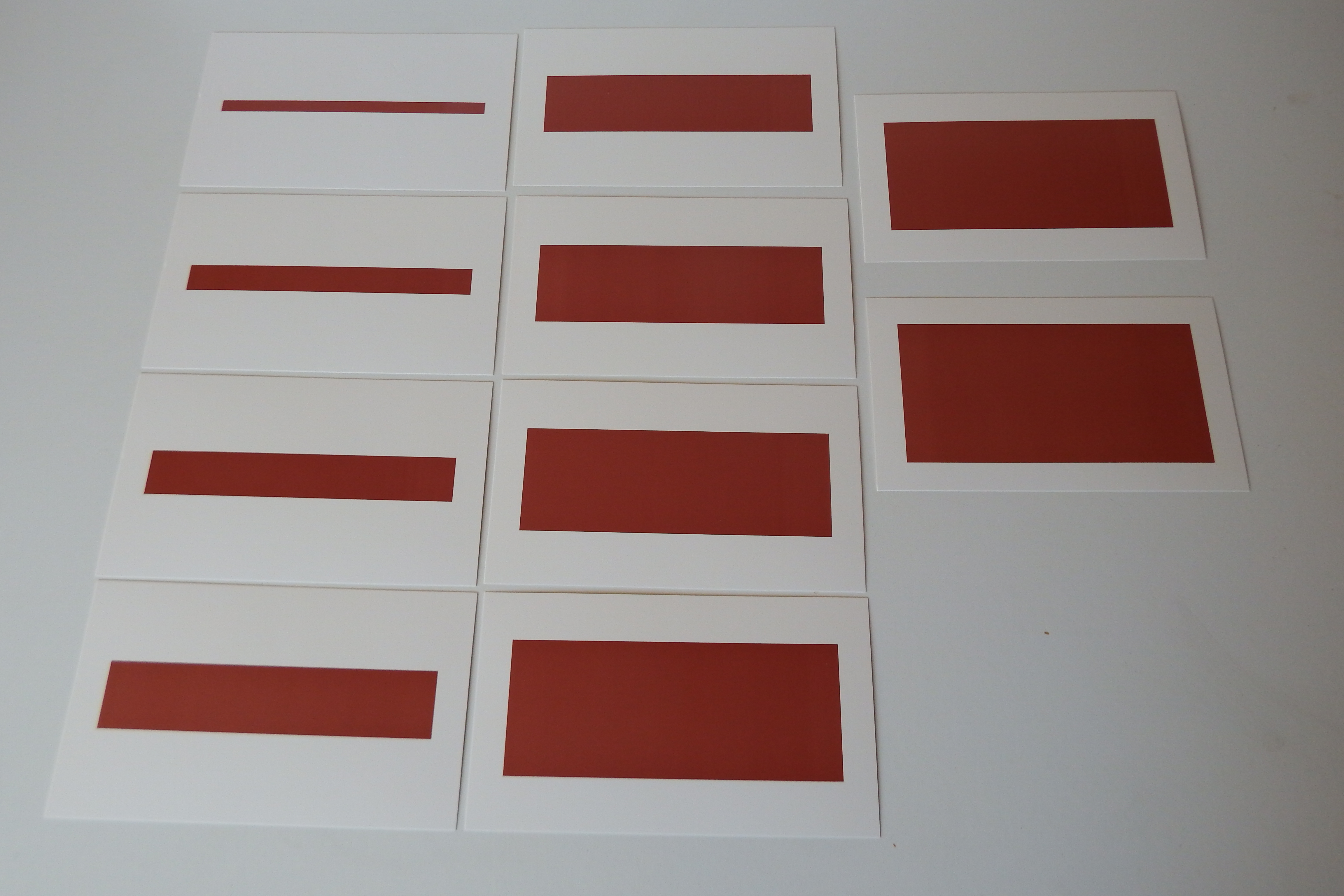 Broad Stair (Brown stair) Cards | Montessori Pre-School Supplies